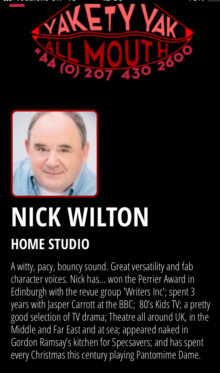 Coming Soon (& Past Appearances) – Nick Wilton